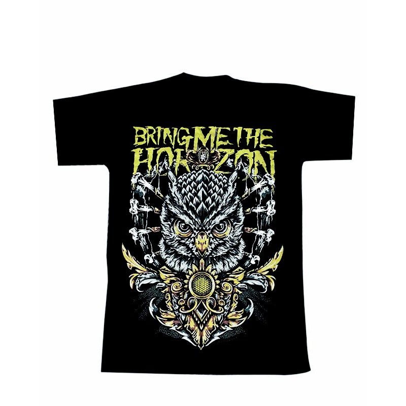 เสื้อยืดลาย เสื้อยืดลาย Bring Me The Horizon Owl Bone Graphic | Shopee ...