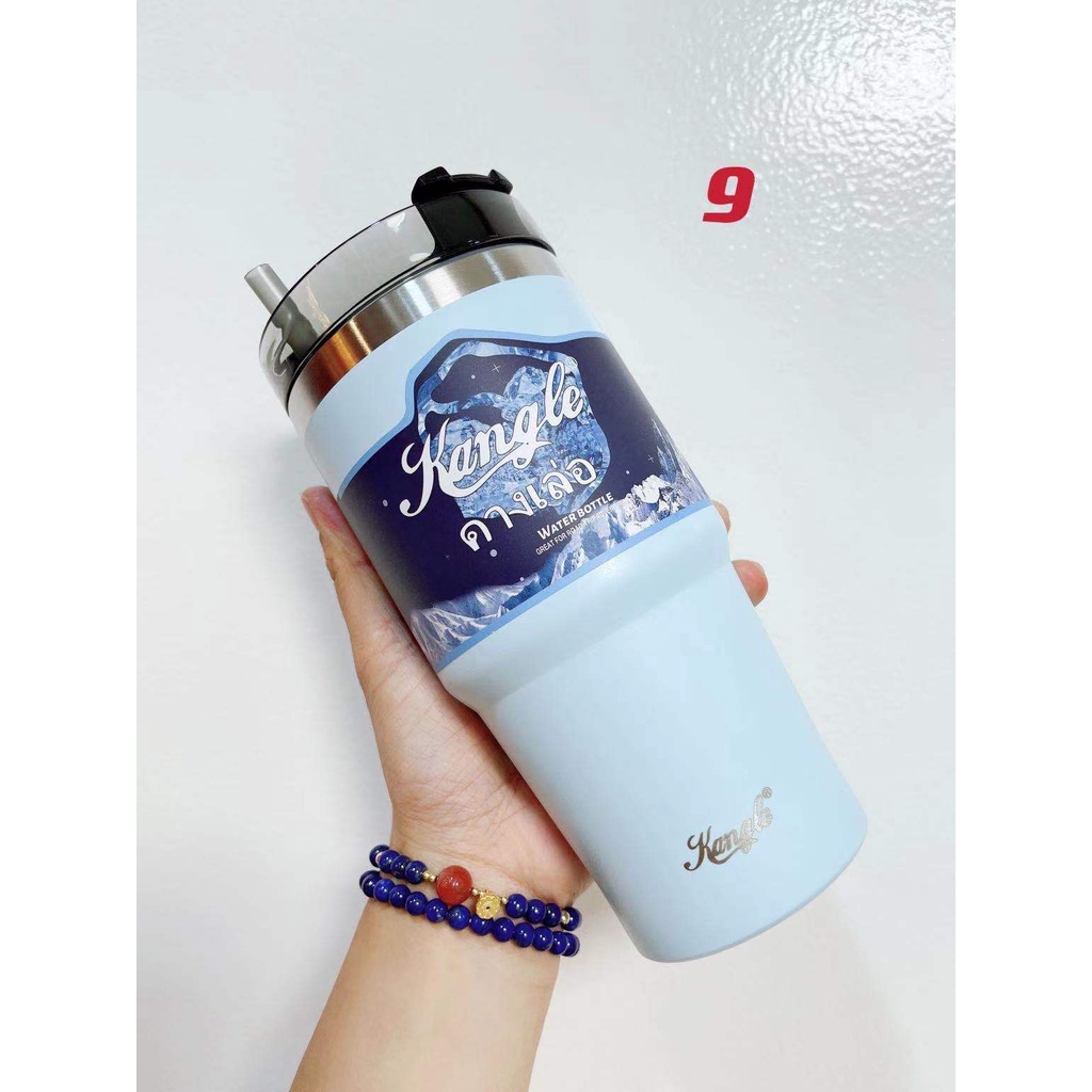 แก้วเก็บความเย็น สแตนเลสแท้ พร้อมหลอด เก็บได้ทั้งความเย็นความร้อน 20oz-30oz | Shopee Thailand