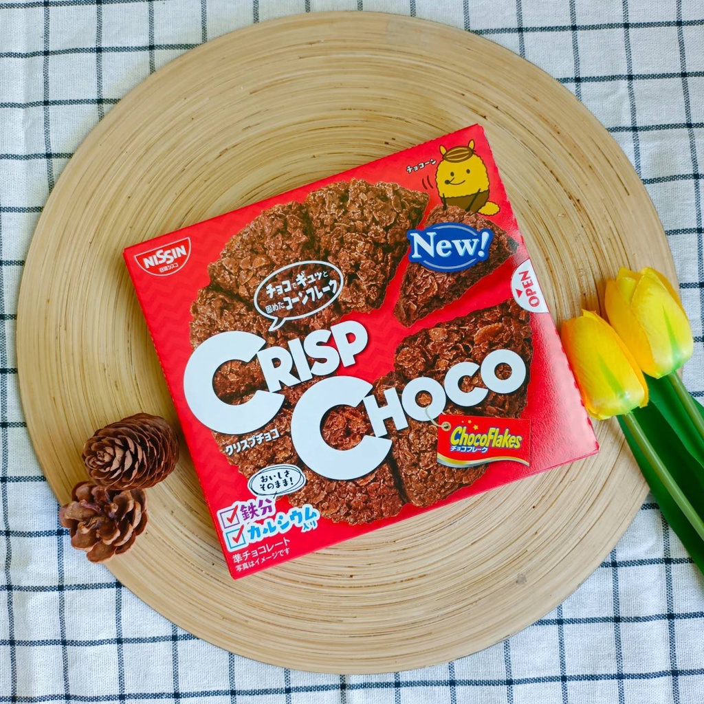 Nissin Crisp Choco ( YP38 )โอ๊ตพายช็อกโกแลต ญี่ปุ่น 1 กล่องมี 8 ชิ้น ...