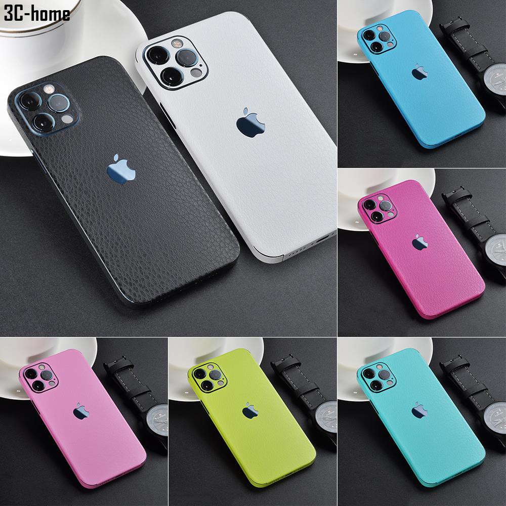 พร้อมส่ง สติ๊กเกอร์ iPhone 12 Pro Max Mini Simulated Leather 360 ...