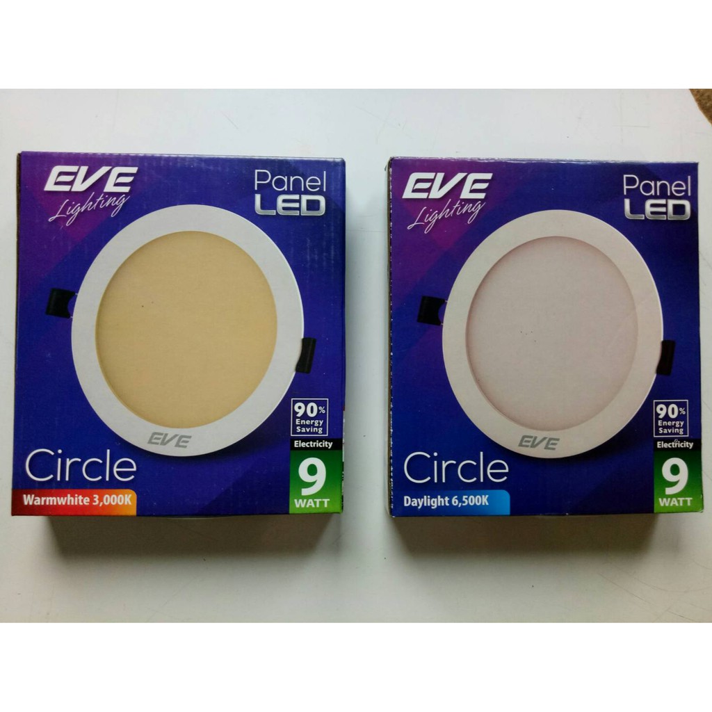 ชุดดาวไลท์ ดาวไลท์ LED 9W EVE รุ่น Circle Daylight 6,500k Warmwhite 3,000k 5นิ้ว | Shopee Thailand
