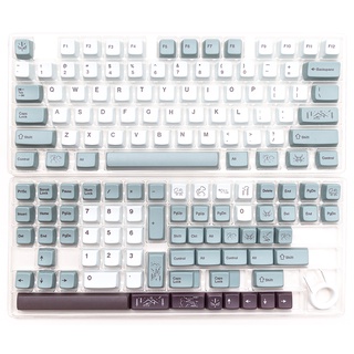 GMK November Fog keycaps MDA profile Dye-Sublimation PBT keycap 143keys ...