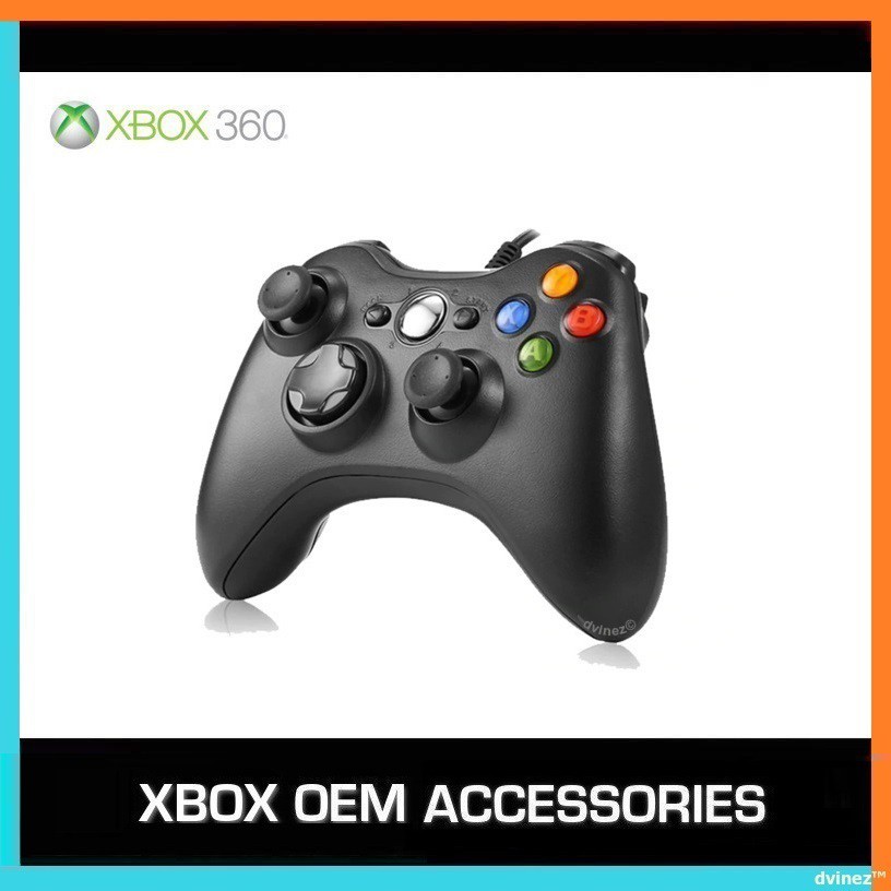 Microsoft XBOX360 เกมแพดสําหรับเล่นเกม USB แบบมีสาย Joypad XInput PC ...