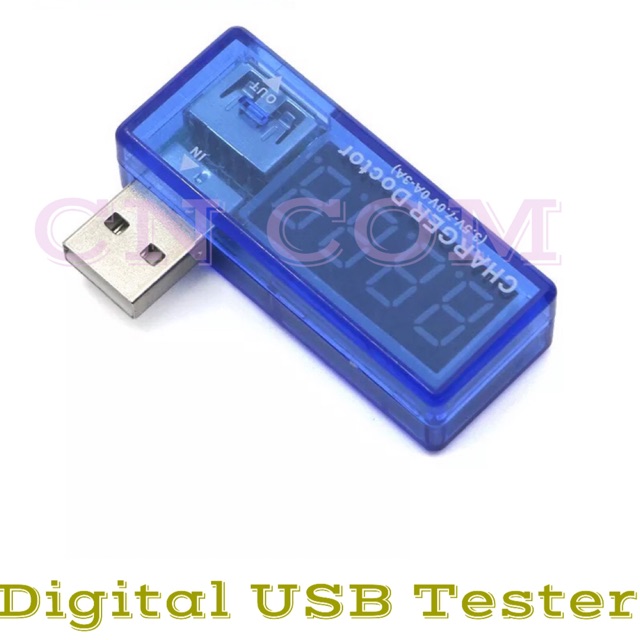 Digital USB Mobile ชาร์จ current แรงดันไฟฟ้า Mini USB Charger โวลต์ ...