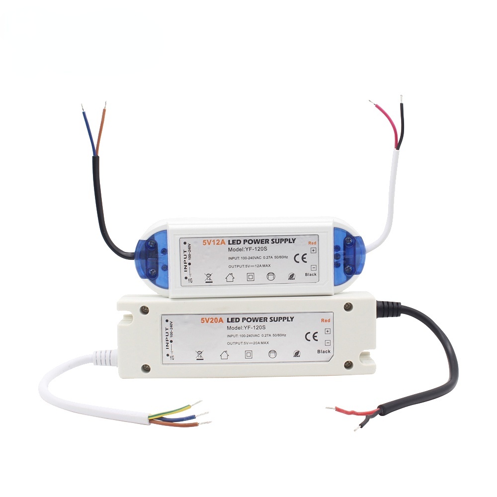 อะแดปเตอร์พาวเวอร์ซัพพลาย 5V 12 โวลต์ LED AC 110V 220V เป็น DC 5 โวลต์ 12V 18W 28W 48W 60W 72W ...