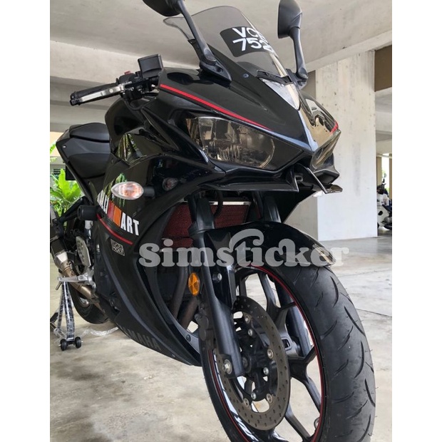 Yamaha R25 V1 TINTED HEADLAMP สติ๊กเกอร์ | Shopee Thailand