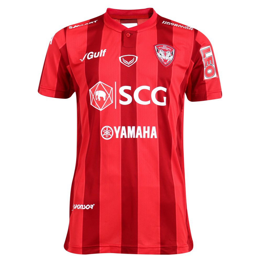 Football Jerseys เมืองทอง United SCG logo สีแดง | Shopee Thailand