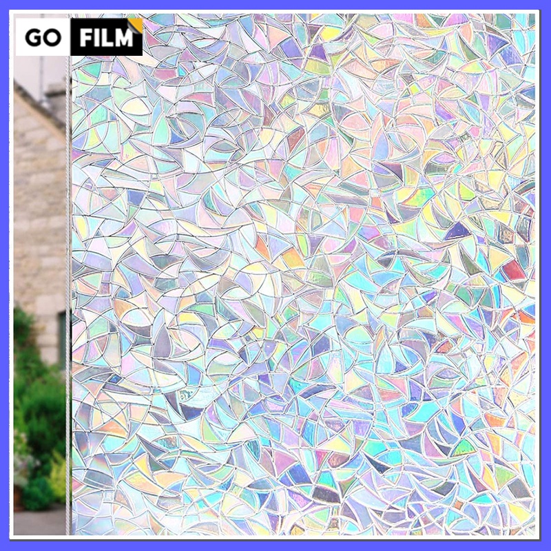 [จัดส่งในไทย] ฟิล์มติดกระจก Rainbow Static 3D ฟิล์มความเป็นส่วนตัว ...