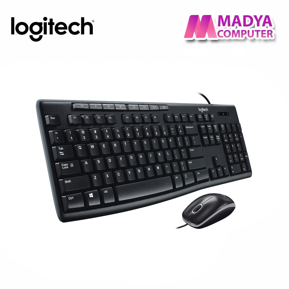 คีย์บอร์ดและเมาส์ Combo / Bundle Logitech MK200 MEDIA - คีย์บอร์ดและเมาส์แบบมีสาย | Shopee Thailand