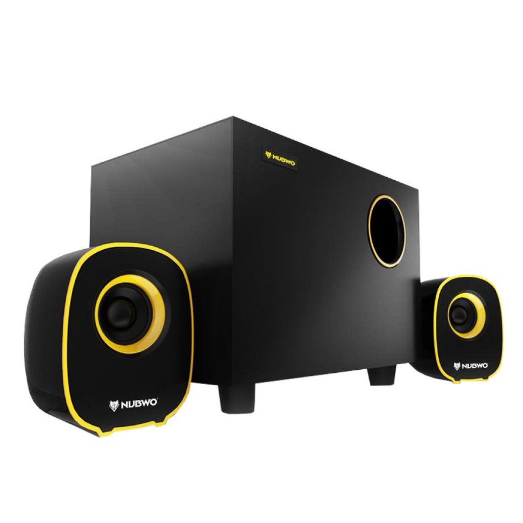 NUBWO USB Speaker 2.1 Mean Machine NS-030 ลำโพง (Yellow)UBWO USB ...