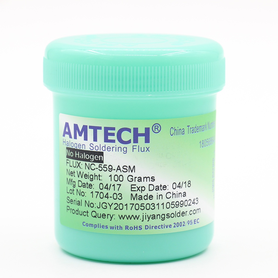 100% AMTECH NC-559-ASM 100g Flux Paste Lead Free Soldering Flux BGA ...