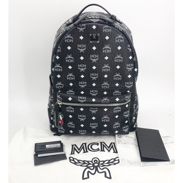New! MCM Back Pack Limited Size Large 16 x 10 x 6 นิ้ว | Shopee Thailand
