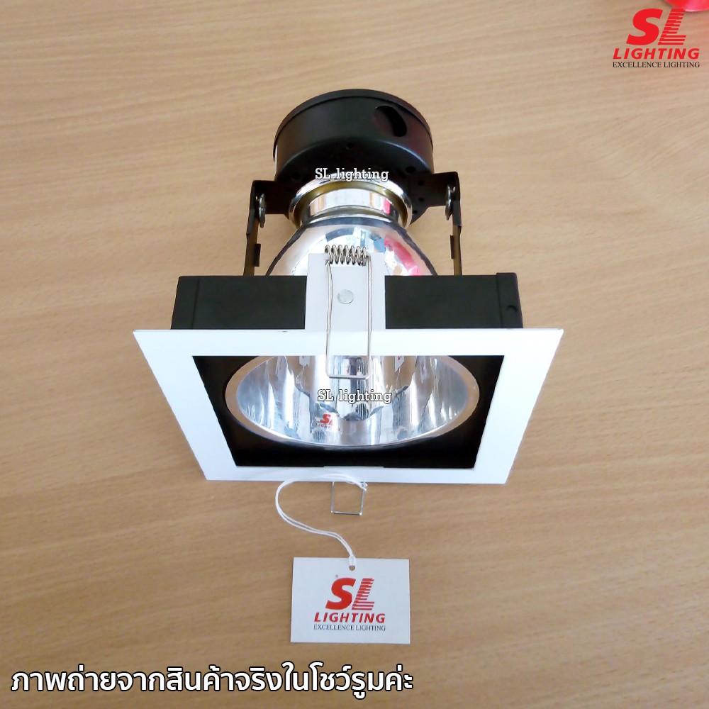 SL LIGHTING | Recessed Downlight โคมไฟดาวน์ไลท์แบบฝังฝ้า ทรงสี่เหลี่ยม ...