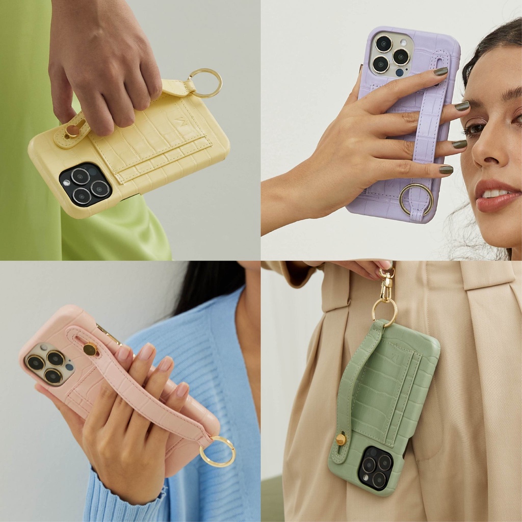 (11 Series) MUSE Hand Strap Card Holder Phone Case PASTEL Tone | Shopee ...