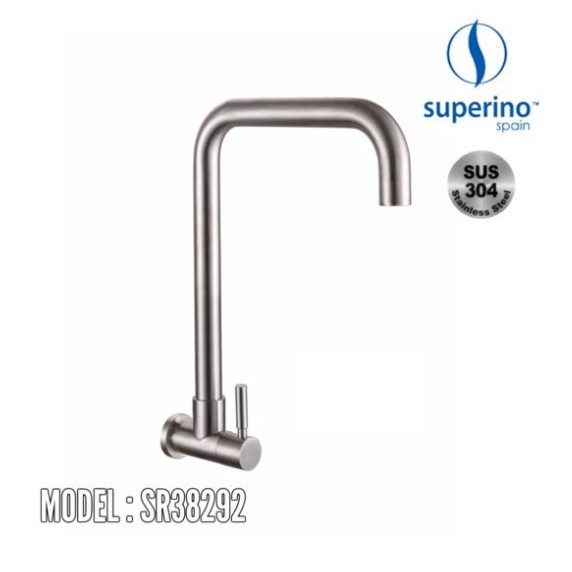 SR38292 SUPERINO WALL SINK TAP / FAUCET SUS304 | Shopee Thailand