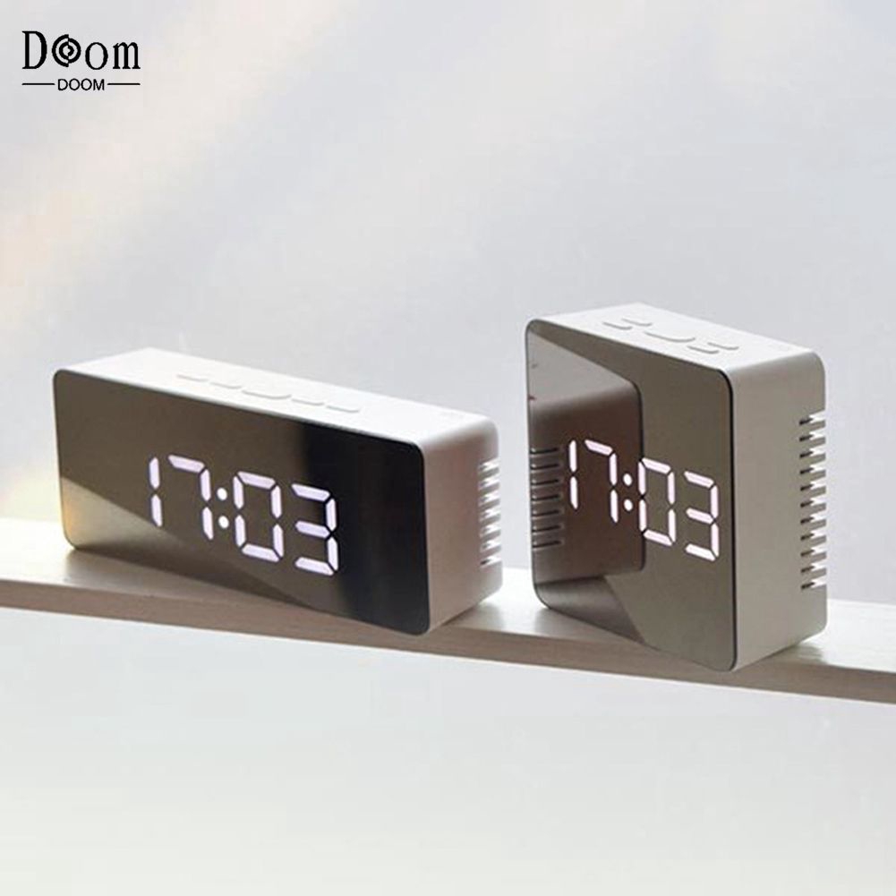 ( Ready Stock ) นาฬิกาติดผนังปลุกดิจิตอล Led ( Doom ) | Shopee Thailand