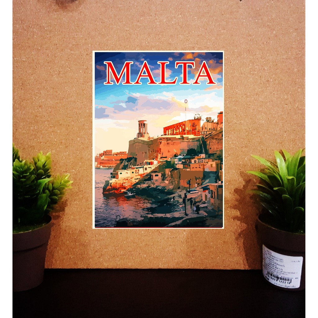 แม่เหล็กติดตู้เย็น มัลตา สโลวาเกีย 2×3 นิ้ว ของฝาก ของที่ระลึก Souvenir ...