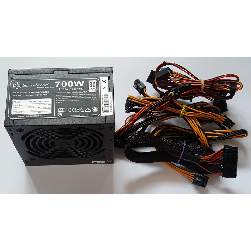 SILVERSTONE Power Supply (80+ White) 700W ST70F-ES230 | Shopee Thailand