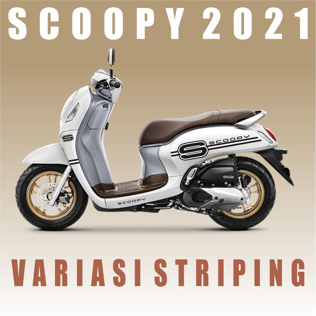 Lis SIMPLE SCOOPY VARIATIONS 2021 SCOOPY MOTORCYCLE STRIPING สติ๊กเกอร์ ...