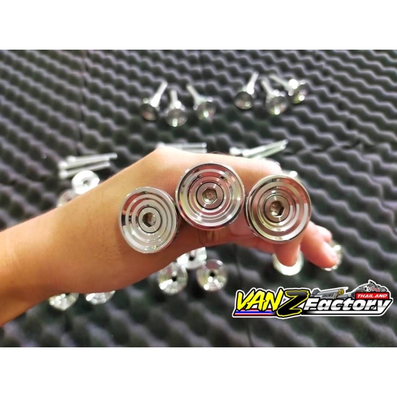 บูช ตะกร้า พร้อมน็อต แสตนเลส กลึงมือ ลายก้นหอย สวยๆ | Shopee Thailand