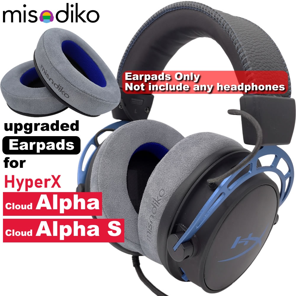 Misodiko เบาะหูฟัง แบบเปลี่ยน สําหรับ HyperX Cloud Alpha Cloud Alpha S Gaming Headset | Shopee ...