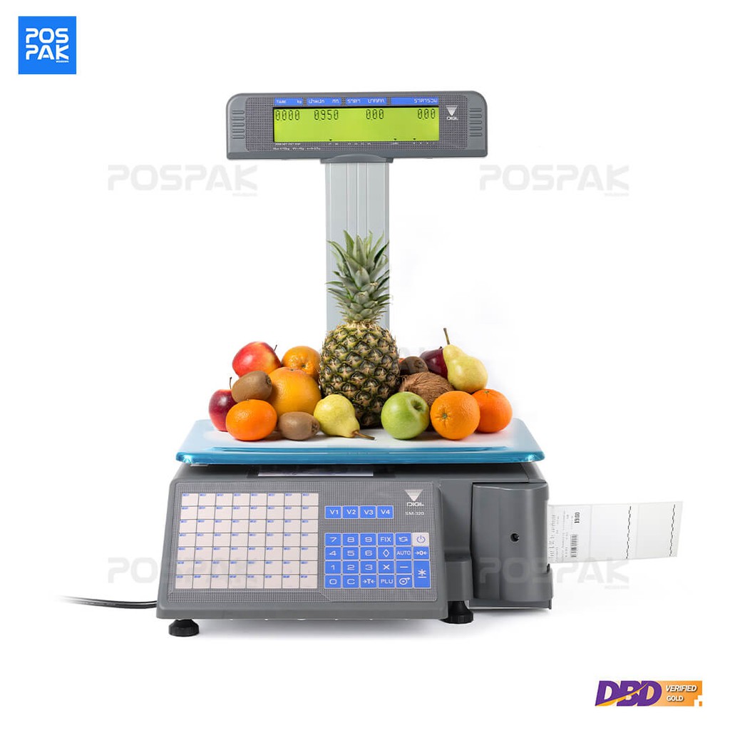 DIGI SM-320P เครื่องชั่งน้ำหนักดิจิตอล 15 กิโลกรัม มีเสา คำนวนราคา ...