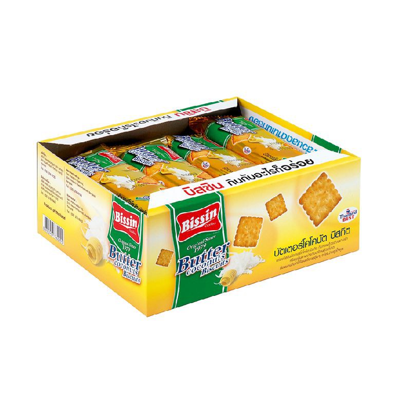 บิสชิน บัตเตอร์โคโคนัท 36 กรัม 12 ซอง x 1 แพ็ค Bissin Butter Coconut 36 ...
