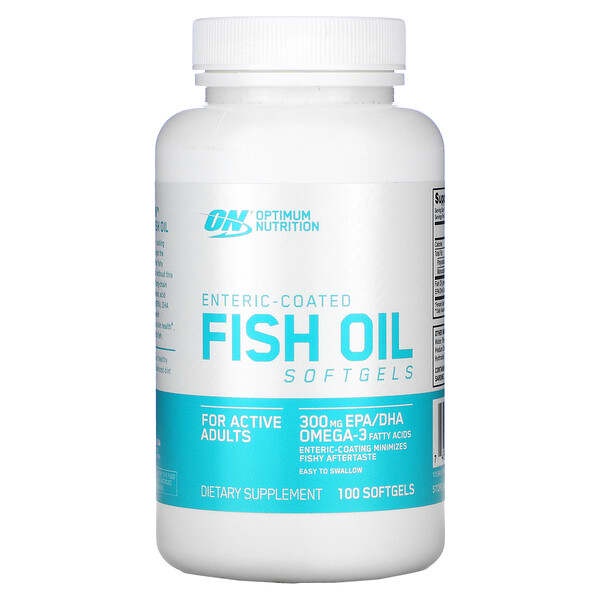 Optimum Nutrition, Enteric-Coated Fish Oil, 100,200 Softgels น้ำมันปลา ...
