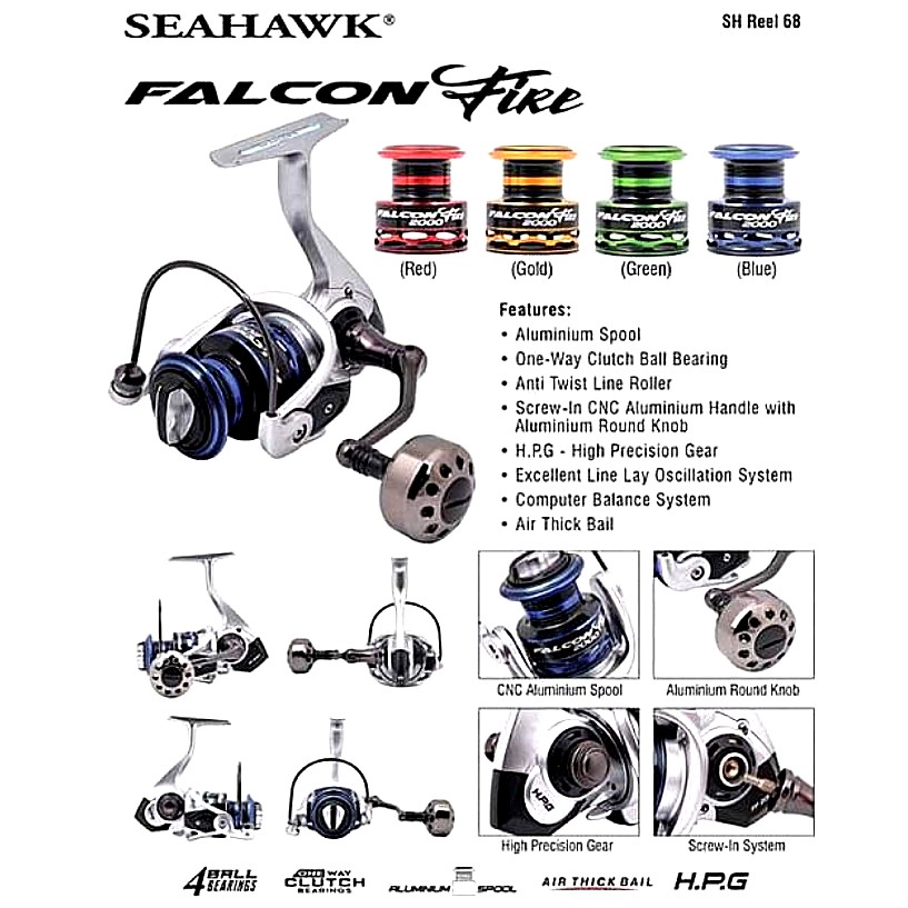 Seahawk รอกตกปลา ขนาด 2000,3000,4000,5000 | Shopee Thailand
