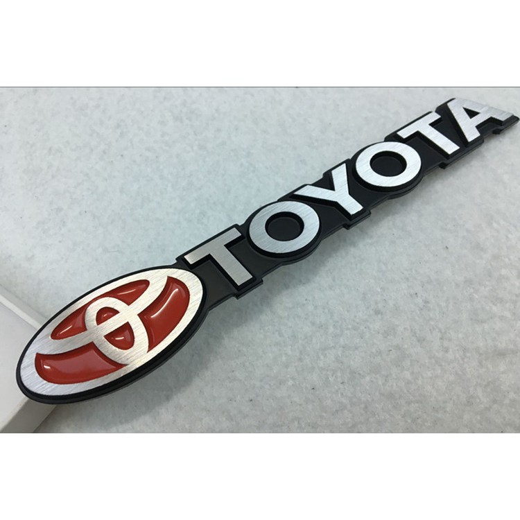 1 x Metal TOYOTA Logo Side Fender Rear Trunk Emblem Badge Sticker Decal ...