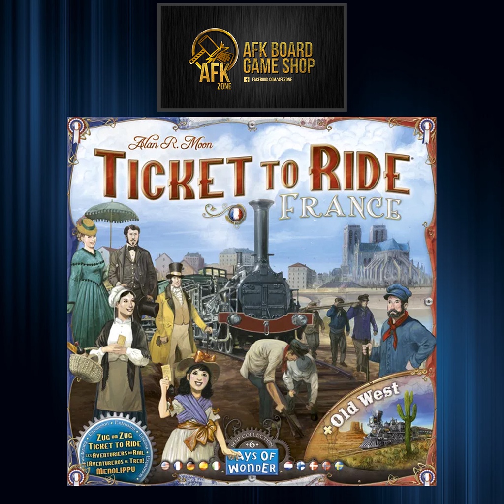 Ticket to Ride France and Old West Map Collection 6 - Board Game ...