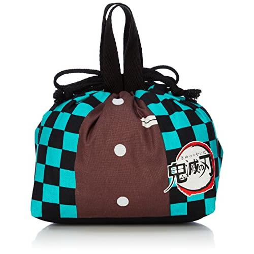 Skater KB7-A Children s lunch drawstring bag with gusset Devil blade Tanjiro Kamado Boys Made in ...