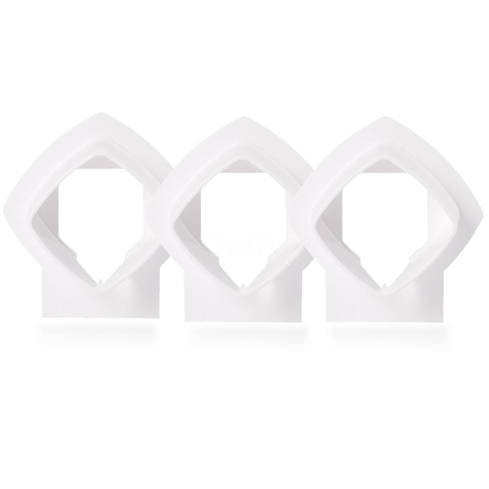 Wall Mount Bracket Stand Holder for Linksys Velop Tri-band Whole Home WiFi Mesh System, White 3 ...