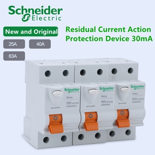 Schneider Electric Easy9 RCCB 2P 25A 40A 63A 30mA Residual Current ...