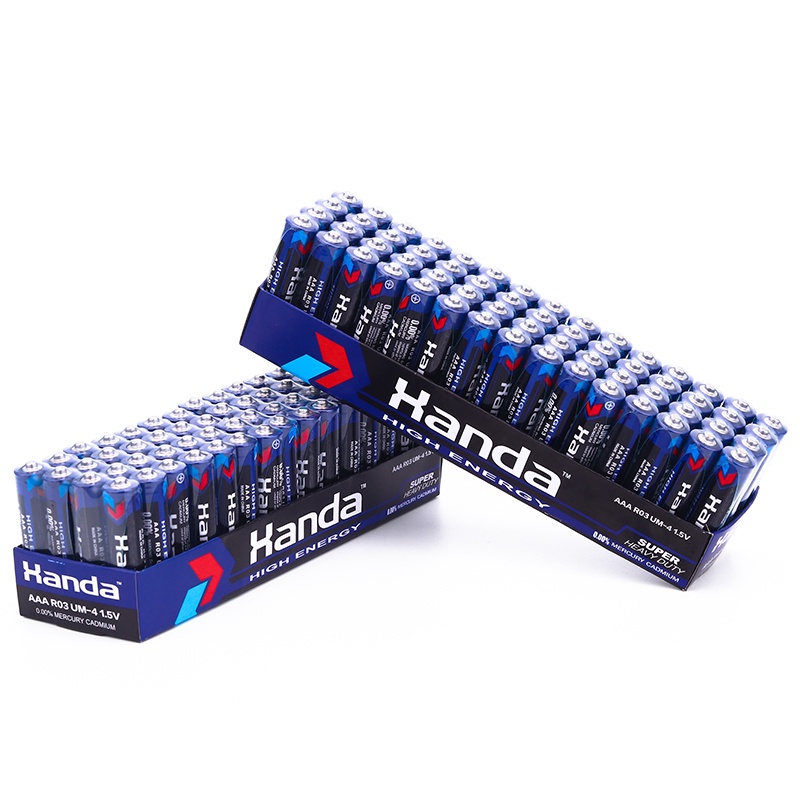 ถ่าน AA ถ่าน AAA 1.5V ปลอดสารตะกั่ว ปลอดภัย HANDA 0.00% MECURY CADMIUM ...