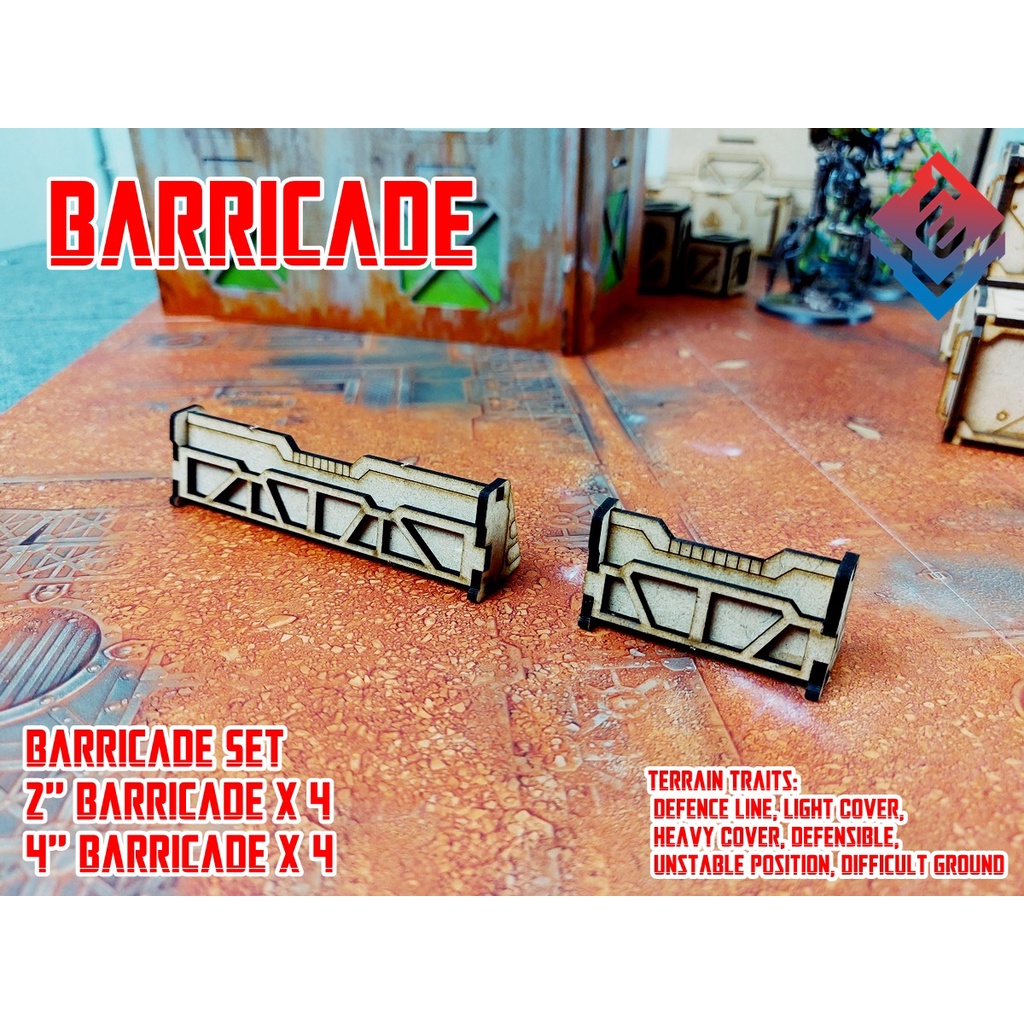 barricade Terrain MDF (40k&killteam and other game) By Teninone ...