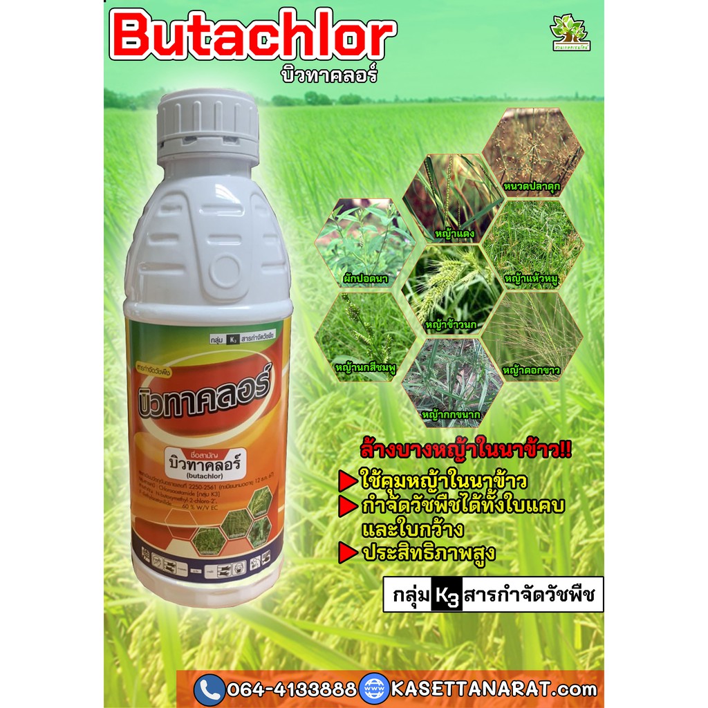 บิวทาคลอร์(Butachlor) 1,000 ml | Shopee Thailand