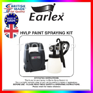 เครื่องพ่นสีพกพา 400w. EARLEX HV1900 พ่นสีมินิ HLVP SPRAY STATION HV ...