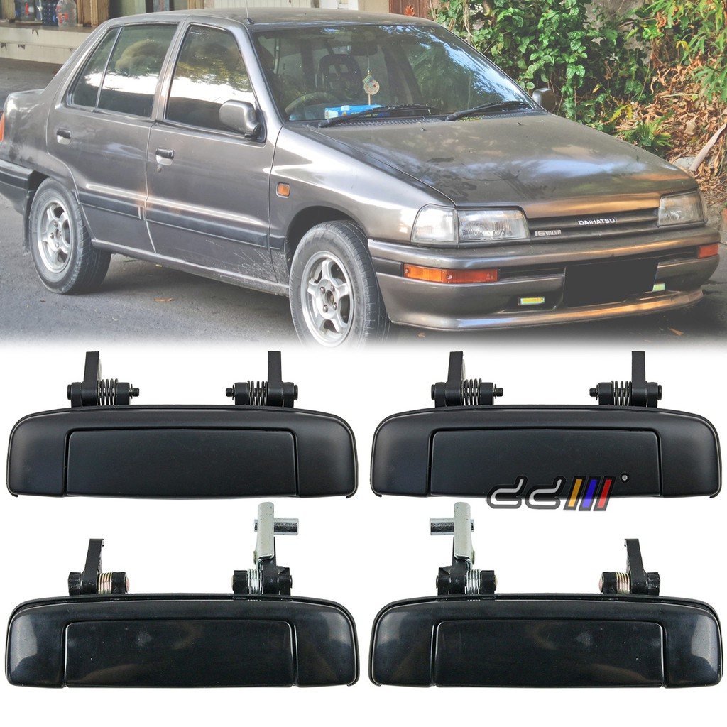 Daihatsu Charade G100 G101 G102 G112 1988-1993 ประตูด้านนอกมือจับภายนอก (สีดํา) | Shopee Thailand