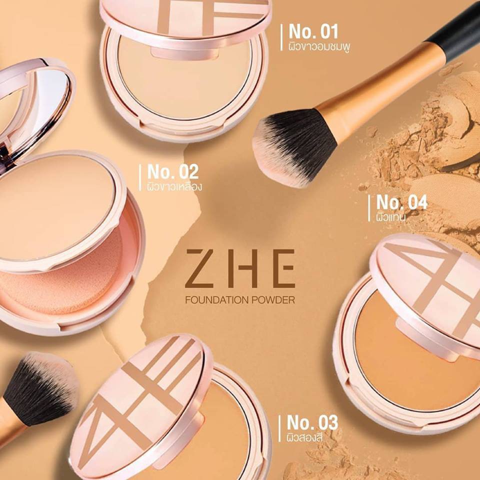 แป้งผสมรองพื้น ZHE Foundation Powder (เหลือแต่เบอร์ 03) | Shopee Thailand