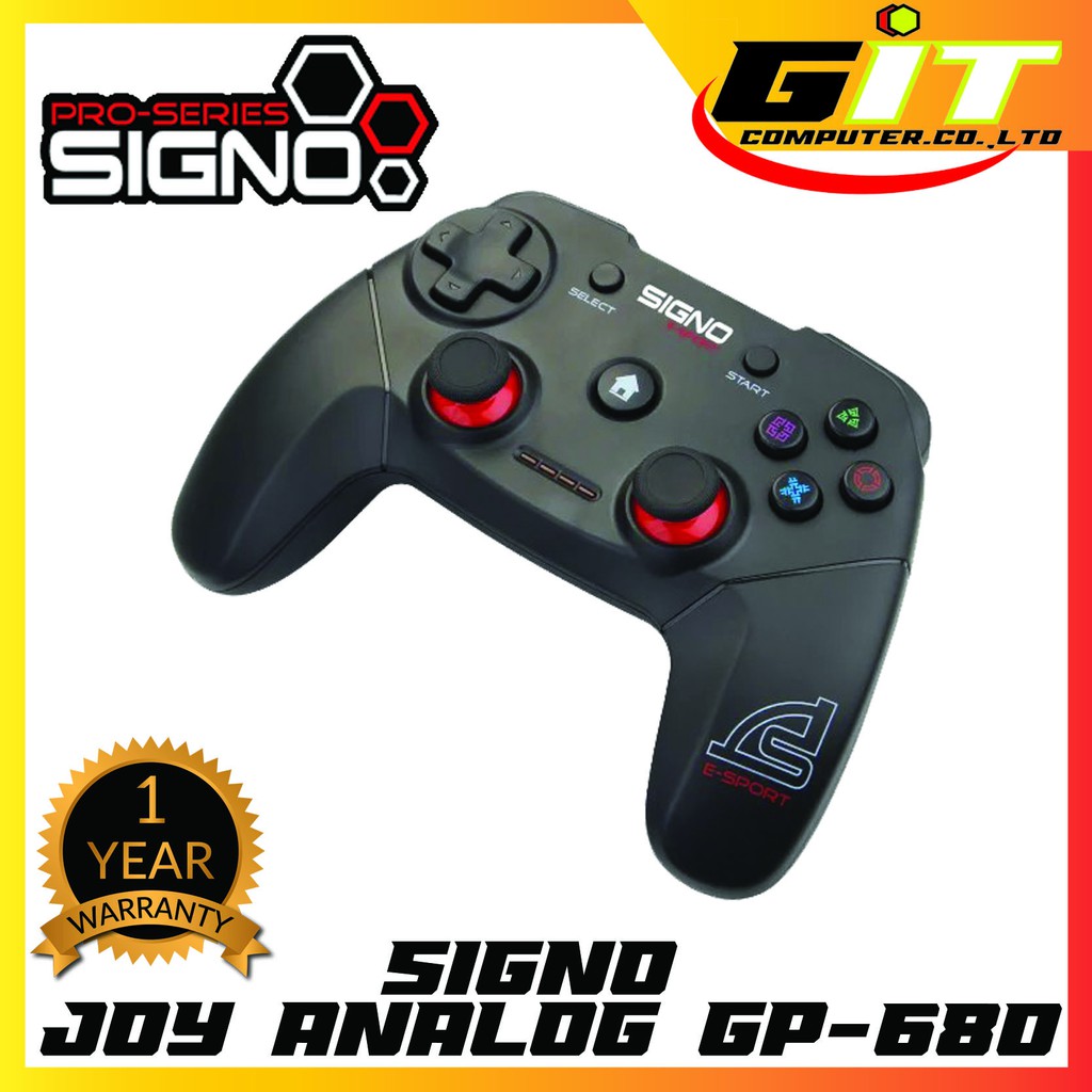 Signo Controller Analog(จอยสติ๊กส์) GP-680 รับประกันศูนย์ 1 ปี | Shopee ...