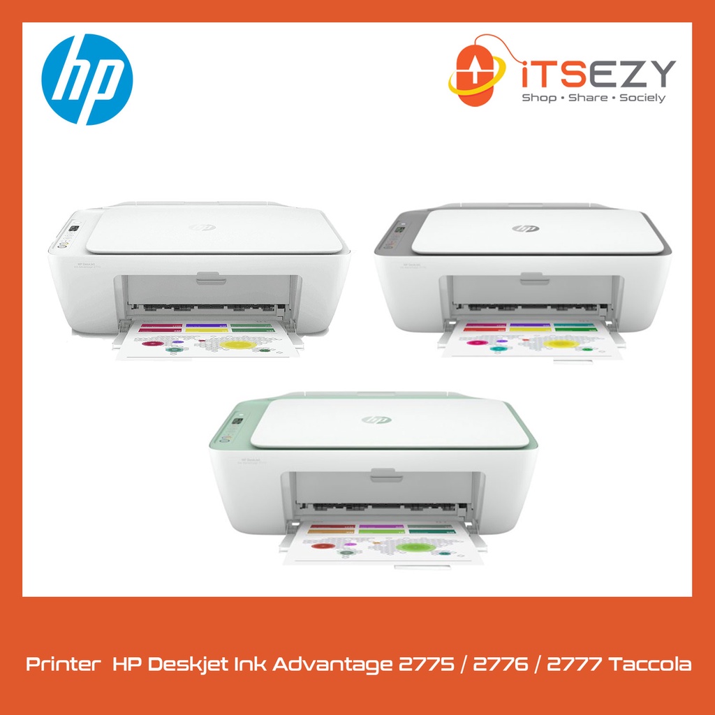 เครื่องพิมพ์ Inkjet ยี่ห้อ HP Deskjet Ink Advantage 2775 / 2776 / 2777 ...
