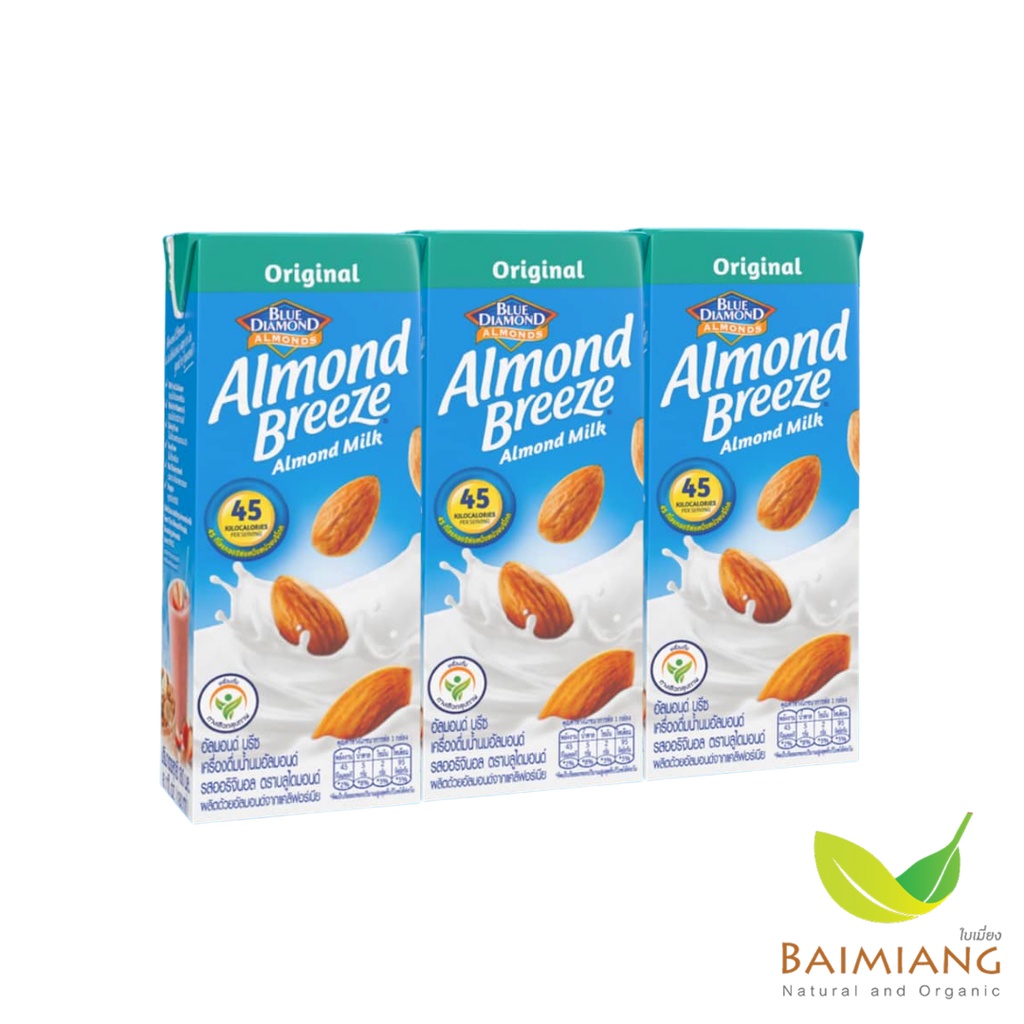 [1 แพ็ค] Blue Diamond น้ำนมอัลมอนด์ ออริจินอล ขนาด 180 ml. (03806-3 ...