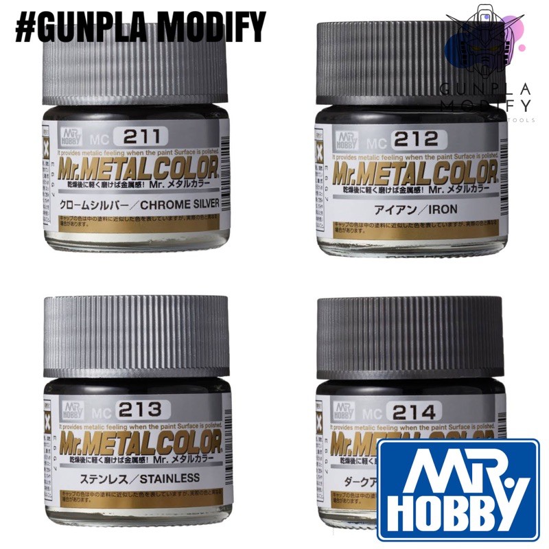 MR.METAL COLOR สีโลหะสูตรแลคเกอร์ Lacquer 10 ml เบอร์ MC211-214 ...