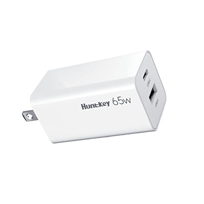 Huntkey หัวชาร์จ 65W USB-C+USB-A G65 GaN Fast Charger | Shopee Thailand