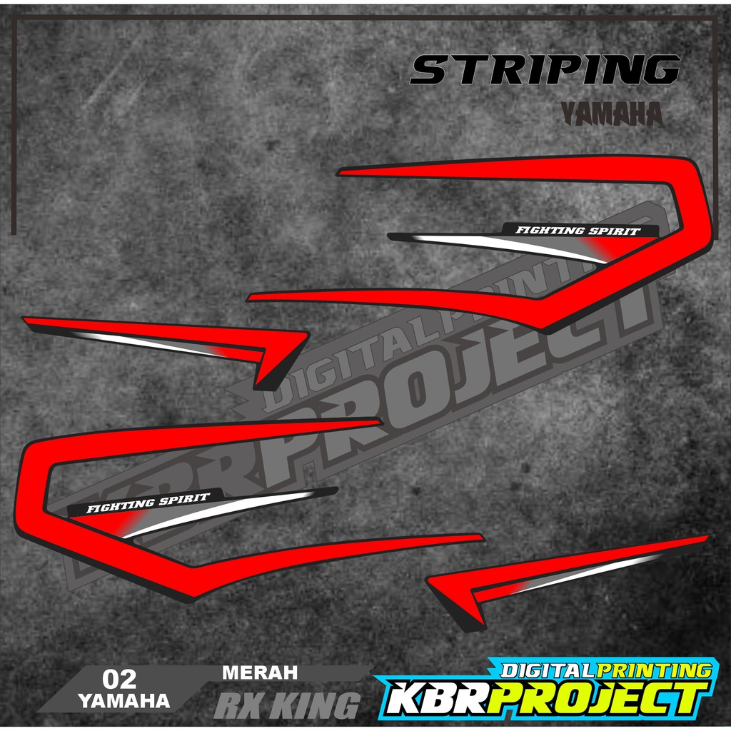 Striping Rx King Variation/ สติ๊กเกอร์ Yamaha Rx King IP Code.02 ...