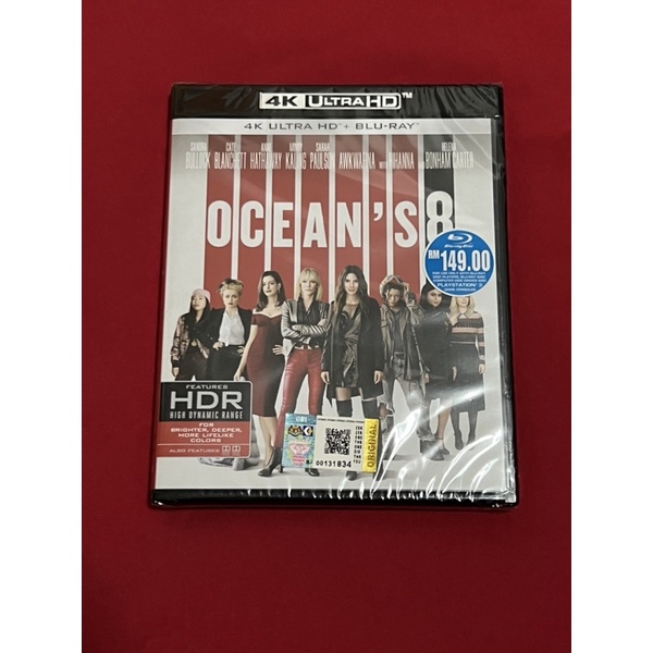 4K Ultra-HD+BD Ocean’s 8 (แผ่นแท้) | Shopee Thailand