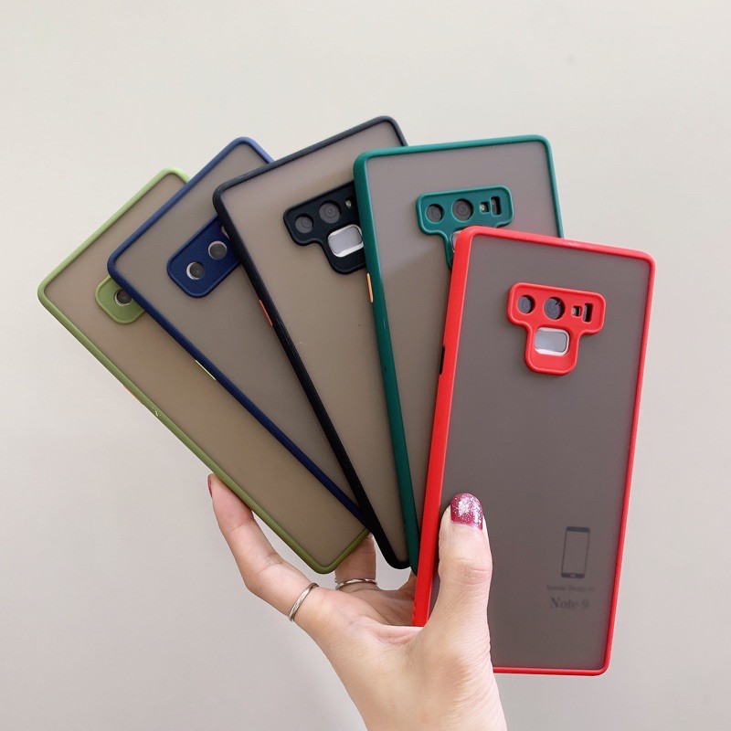 เคสกันกล้องขอบสี For Samsung 9 Note10 10pro Note20 เคสกันกล้อง ตรงรุ่น ซัมซุง Note8 Note9 Note10 ...