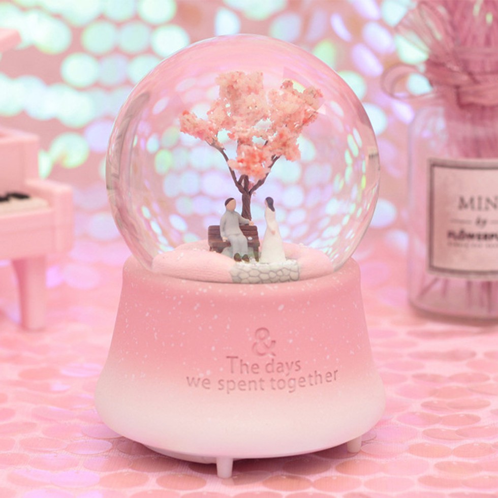 Snowball Music box กล่องดนตรีหิมะ คริสตัลบอล มีเสียงดนตรี แถมฟรี! ถ่าน ...