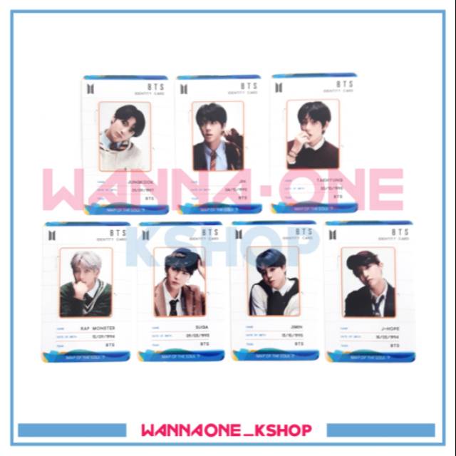 โฟโต้การ์ด อัลบั้ม bts ID card bangtan boys map of the soul 7 mots7 ...